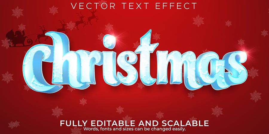 Instructions for Downloading 12+ Extremely Beautiful Merry Christmas Text Effects for Free